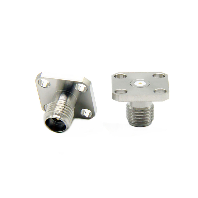 2.92mm Jack Connector Straight Square Flange Solder For Microstrip from ...